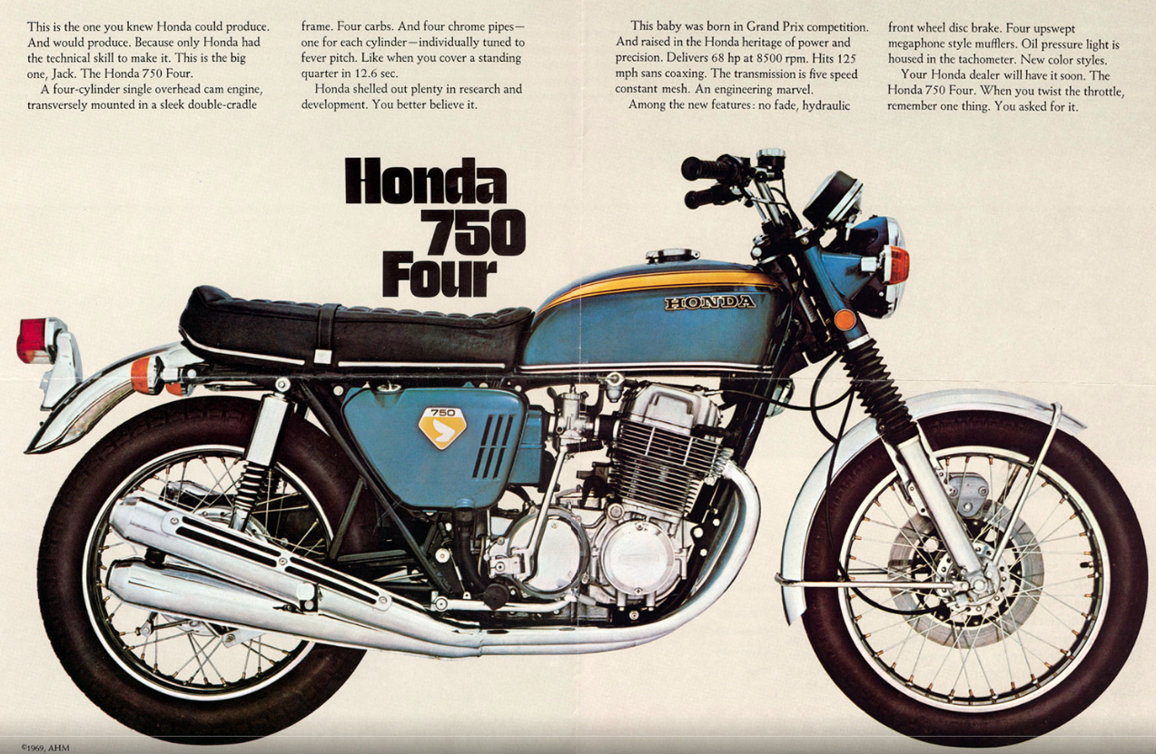 50 anos da Honda CB 750 Four, a mãe das superbikes | Blog Honda Motos | Artigos e Notícias de ...